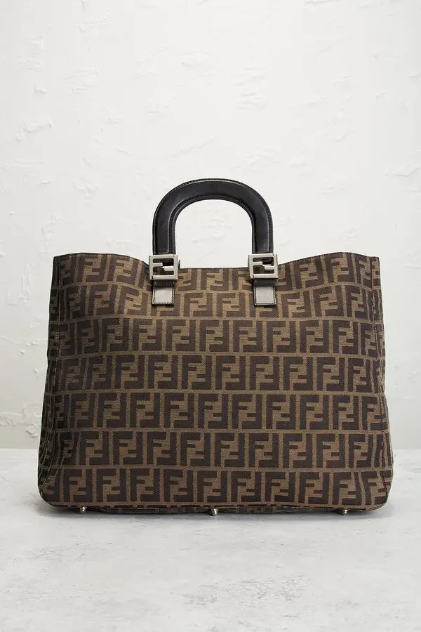 Fendi Zucca Monogram Tote - Brown