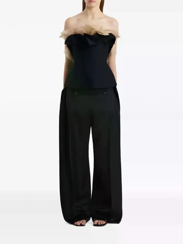 Khaite Buttons Front Trousers