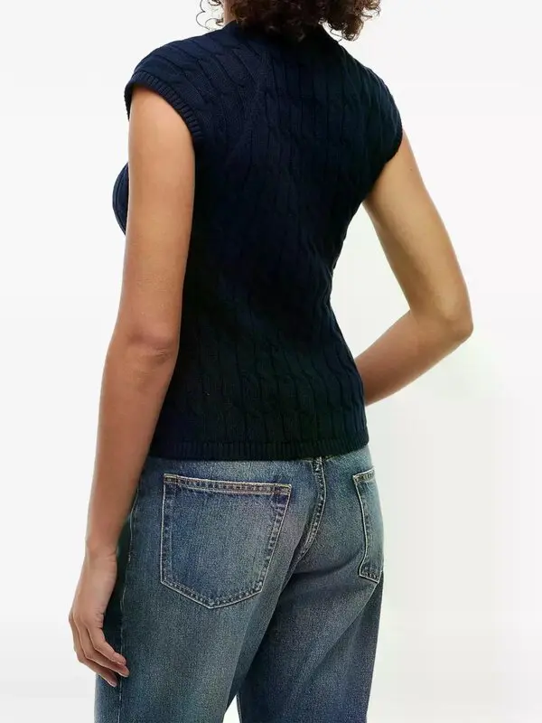 Tommy Hilfiger Sleeveless Cable-knit Cardigan
