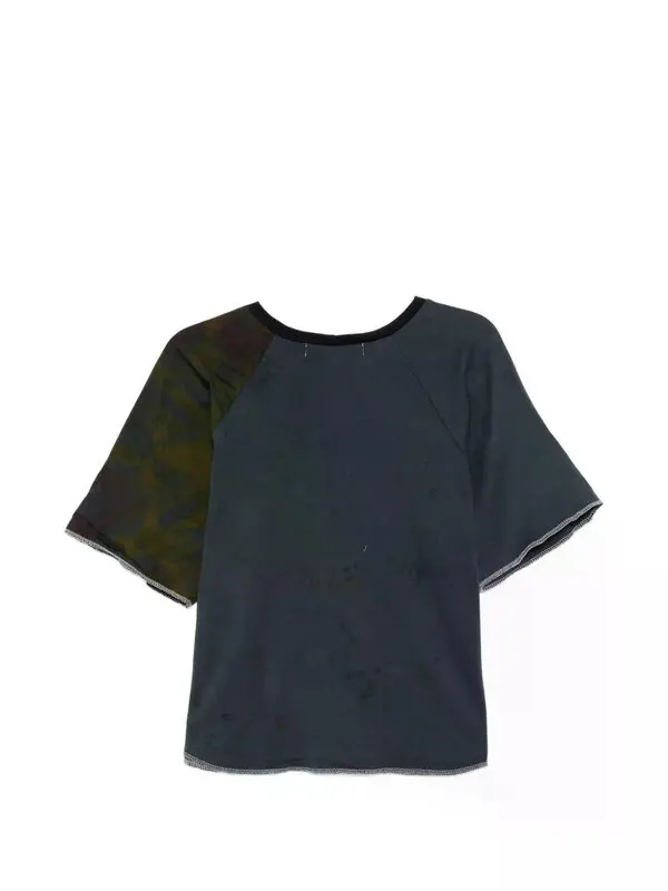 STAIN SHADE Tie-dye Raglan Sleeve T-shirt
