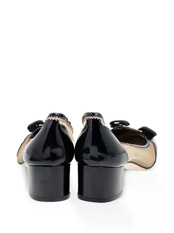 FERRAGAMO Vara Bow Mesh Pumps
