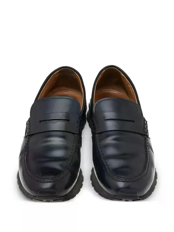 TOD'S Penny Keeper Leather Loafers
