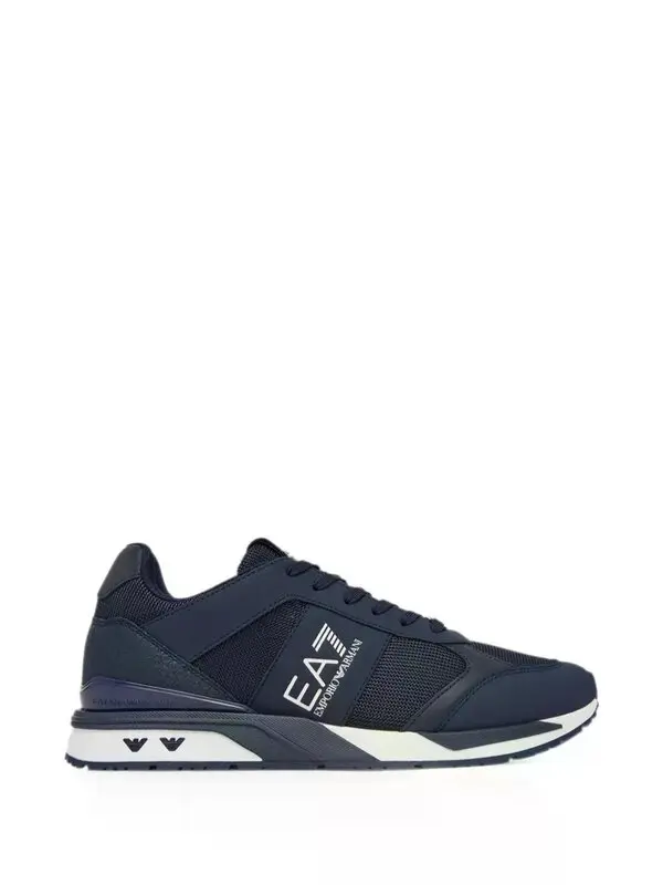 EA7 Logo Print Panelled Sneakers