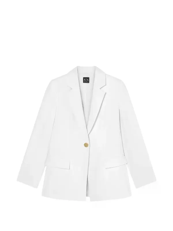 Armani Exchange Single-breasted Blazer - White