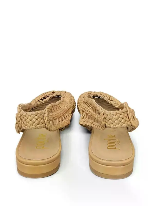 POCHE PARIS Woven Slingback Pumps