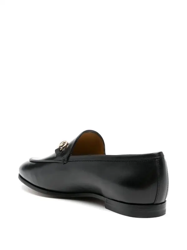 Gucci Jordaan Leather Loafers - Black
