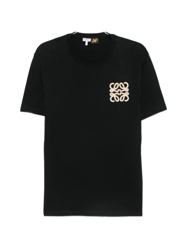 Loewe Logo Cotton T-shirt - Black