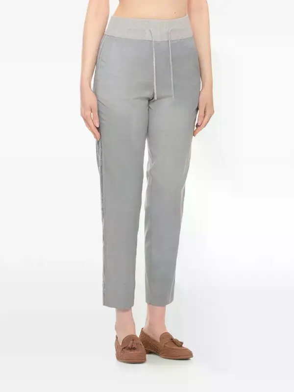 PANICALE Drawstring Side-stripe Trousers
