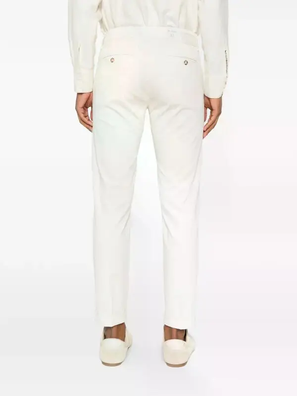 RE-HASH Moucha Pressed-crease Turn-up Hem Trousers - Neutrals