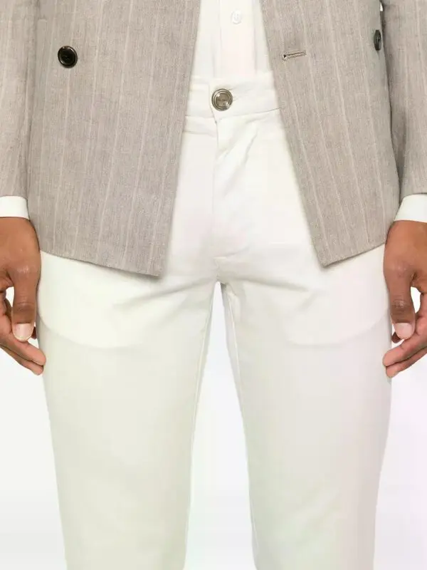 RE-HASH Moucha Pressed-crease Turn-up Hem Trousers - Neutrals