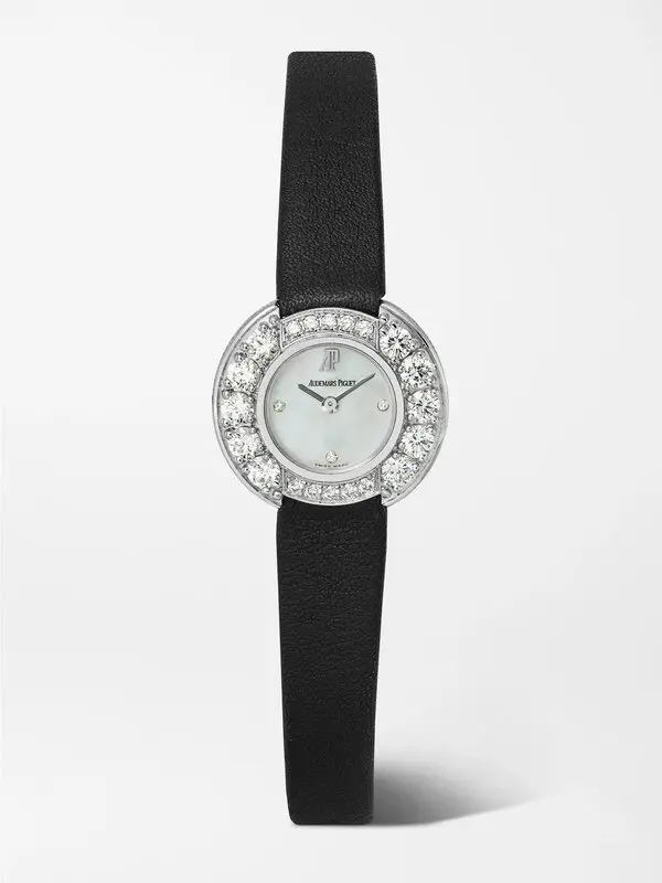 STEPHANIE WINDSOR Audemars Piguet Vintage 2000 22mm Diamond And Mother-of-pearl Watch - Gold