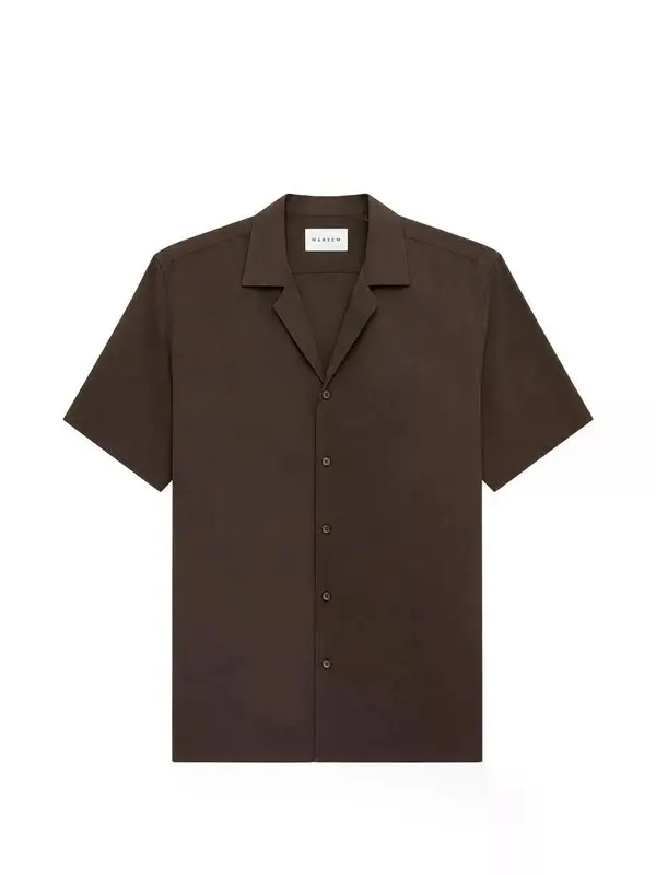 MARSEM Short-sleeved Camp-collar Shirt