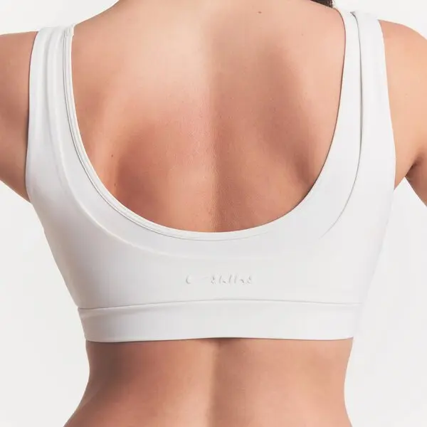 SKIMS Double Strap Scoop Bra | White | | Nike Matte