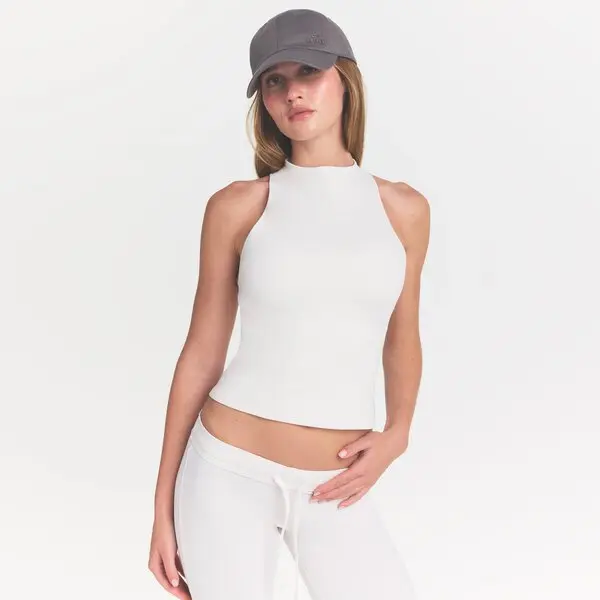 SKIMS Matte Racerback Mock Neck Tank