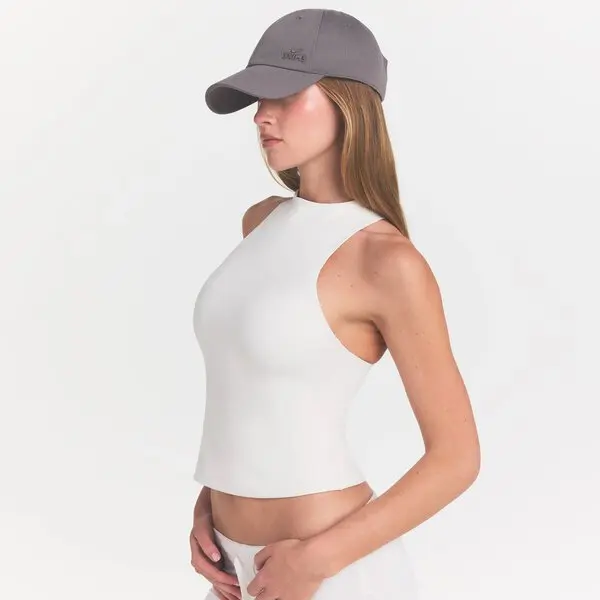 SKIMS Matte Racerback Mock Neck Tank