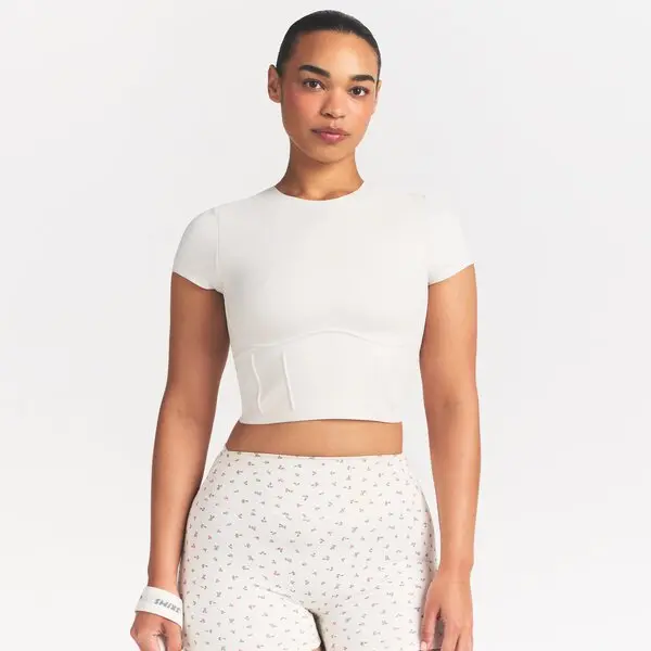 SKIMS Cropped Corset Tee