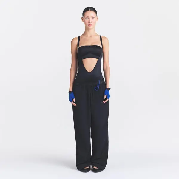 SKIMS Oversized Pants - Obsidian