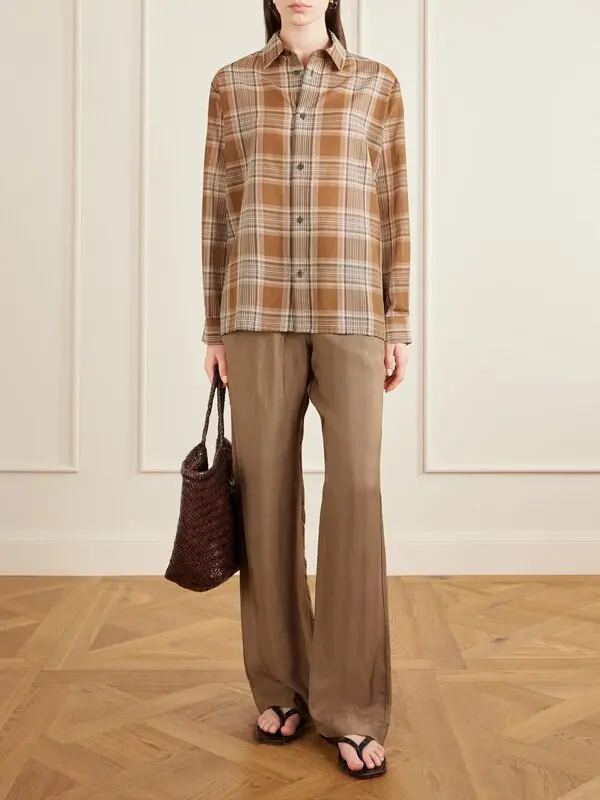Matteau Checked Cotton-voile Shirt