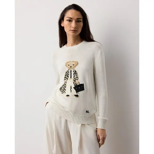 Ralph Lauren Polo Bear Silk Crewneck Sweater