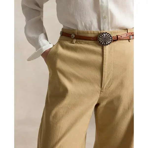 Ralph Lauren Beaton Stretch Cotton-linen Flare Pants