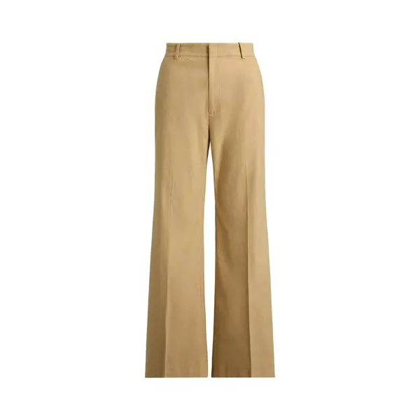 Ralph Lauren Beaton Stretch Cotton-linen Flare Pants