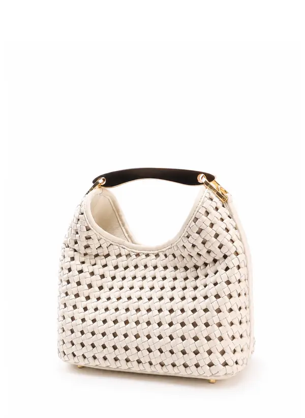 ELLEME Boomerang Small Woven Leather Shoulder Bag