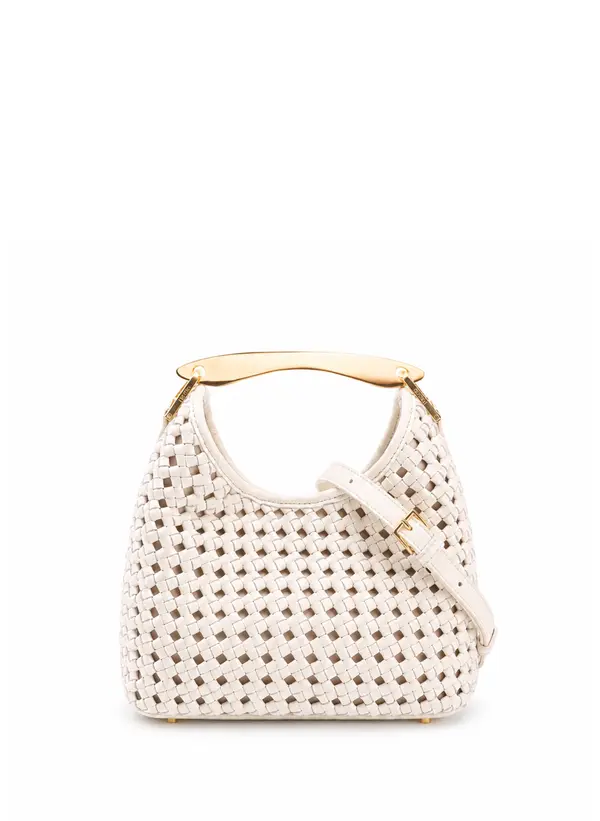 ELLEME Boomerang Small Woven Leather Shoulder Bag
