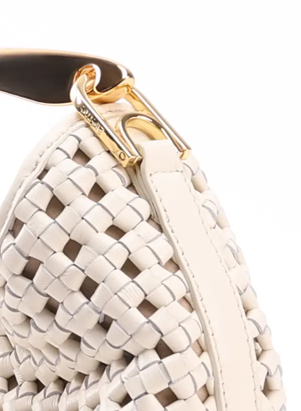 ELLEME Boomerang Small Woven Leather Shoulder Bag