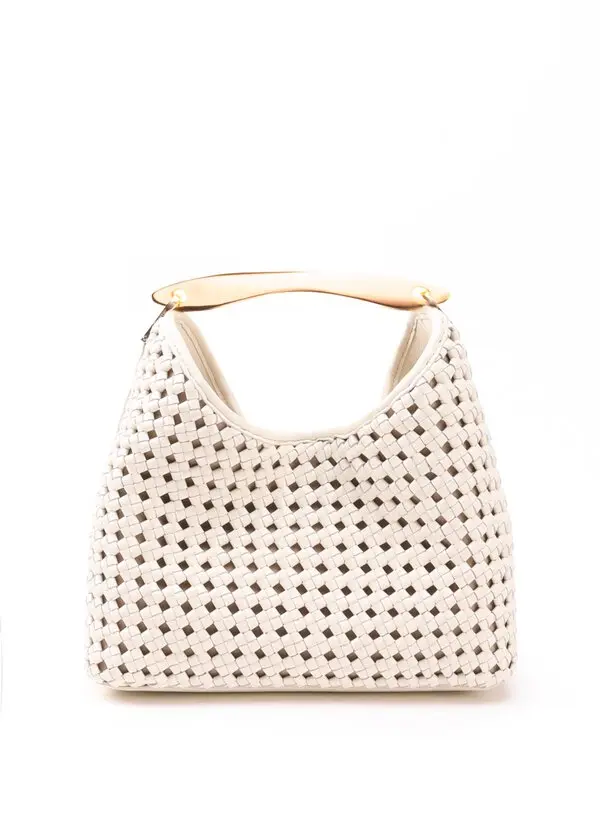 ELLEME Boomerang Woven Leather Handheld Shoulder Bag