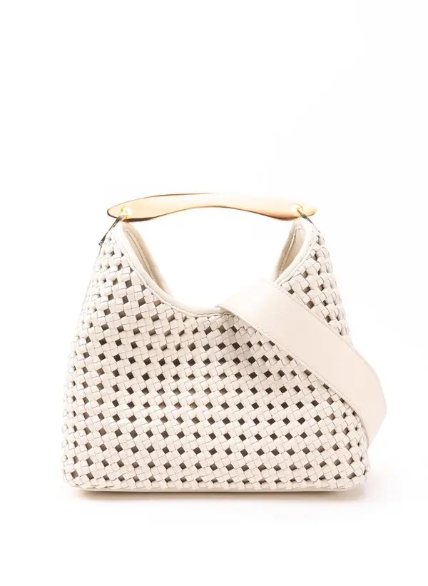 ELLEME Boomerang Woven Leather Handheld Shoulder Bag