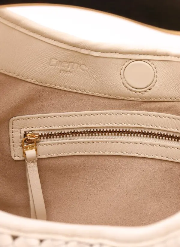 ELLEME Boomerang Woven Leather Handheld Shoulder Bag