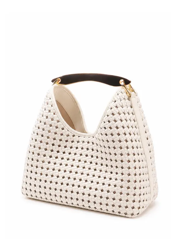 ELLEME Boomerang Woven Leather Handheld Shoulder Bag