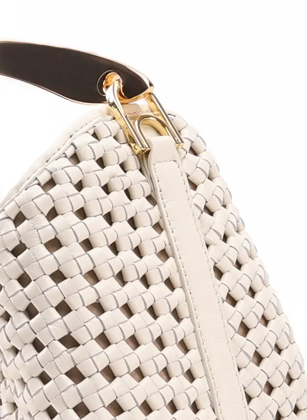 ELLEME Boomerang Woven Leather Handheld Shoulder Bag