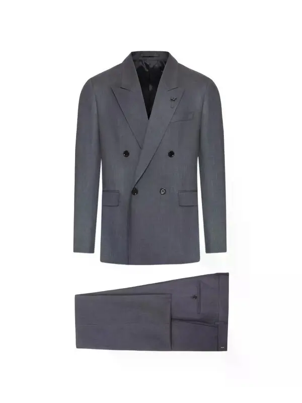 LARDINI Double-breasted Suit - Grey