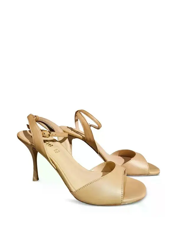 POCHE PARIS Buckle-fastening Leather Sandals
