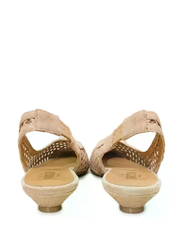 POCHE PARIS Perforated Slingback Pumps