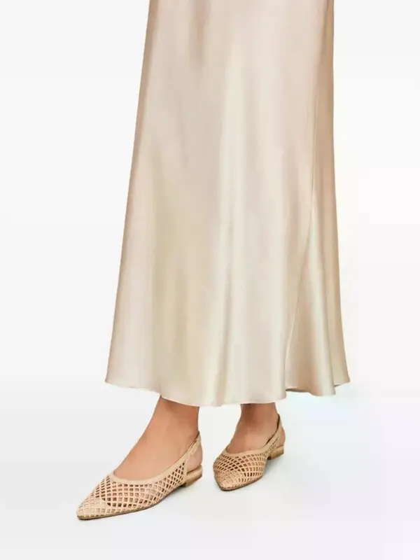 POCHE PARIS Perforated Slingback Pumps