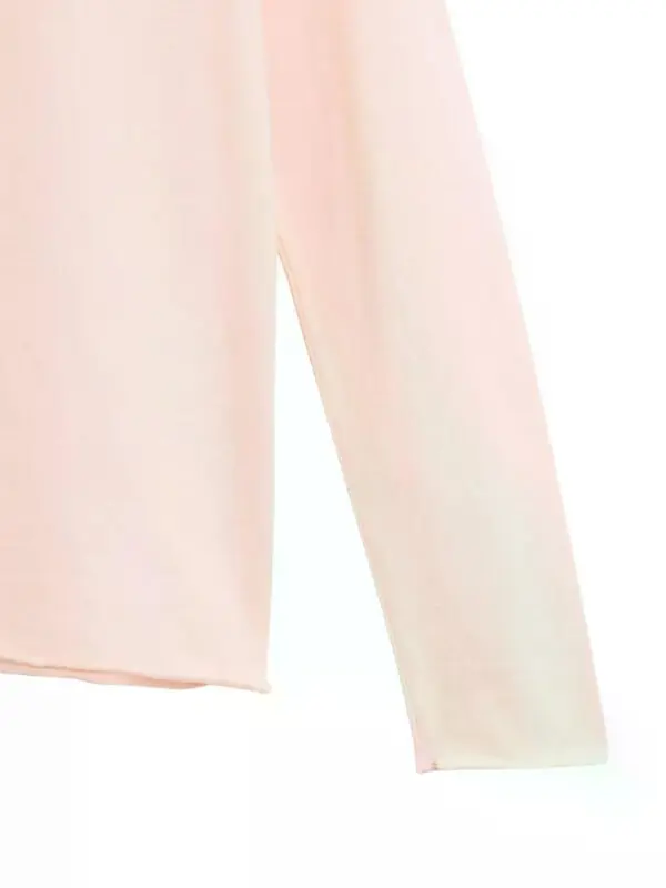 Auralee Long-sleeve Raw-edge T-shirt