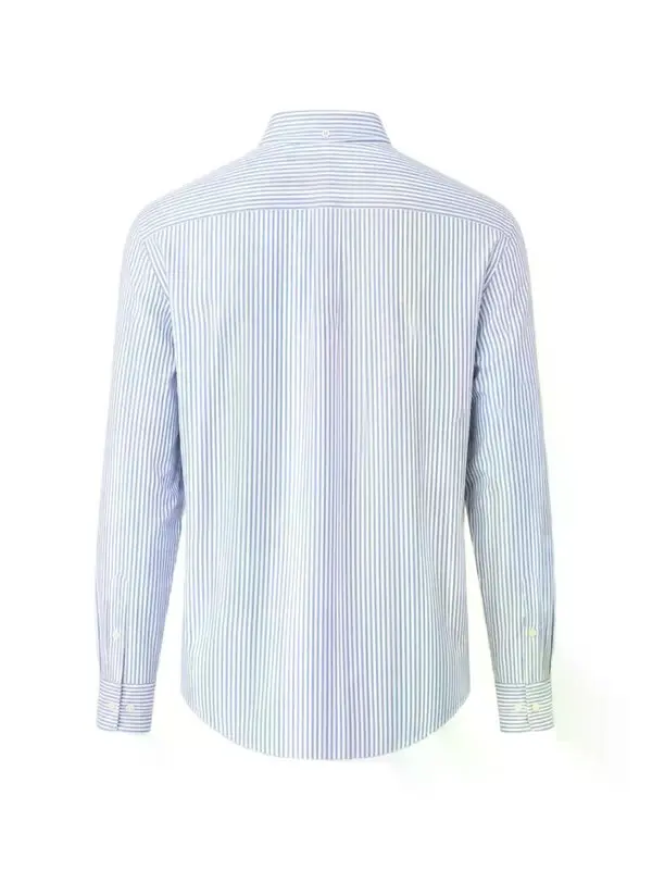 Hartford Striped Seersucker Shirt - Blue