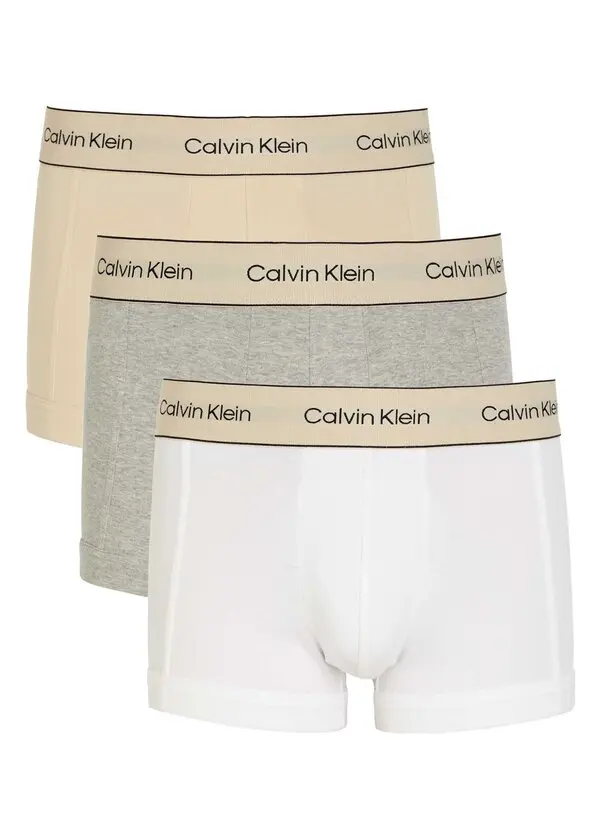 Calvin Klein Heritage Stretch-cotton Trunks - Grey