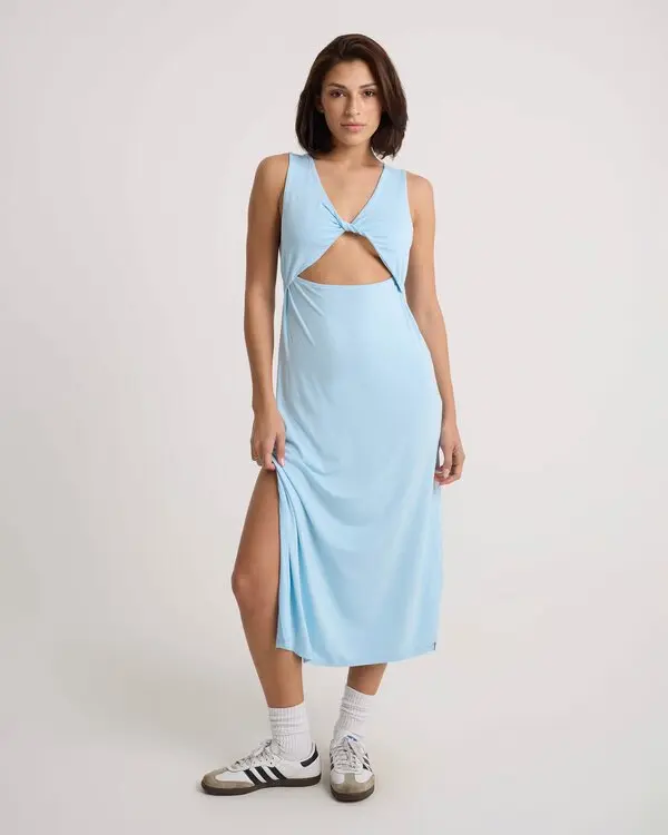 Volcom Stone Luz Twist Front Midi Dress