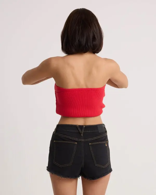Volcom Merlin Twist Knit Tube Top