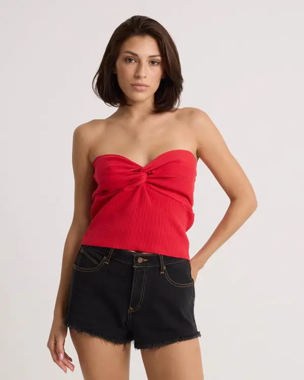 Volcom Merlin Twist Knit Tube Top