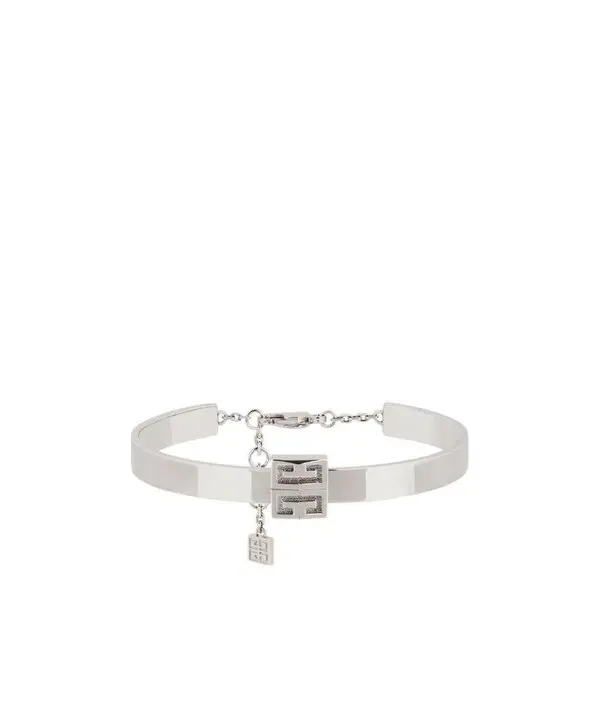 Givenchy 4g Bracelet In Silver Metal - White