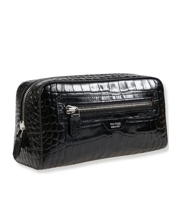 TOM FORD Embossed Zipped Wash Bag