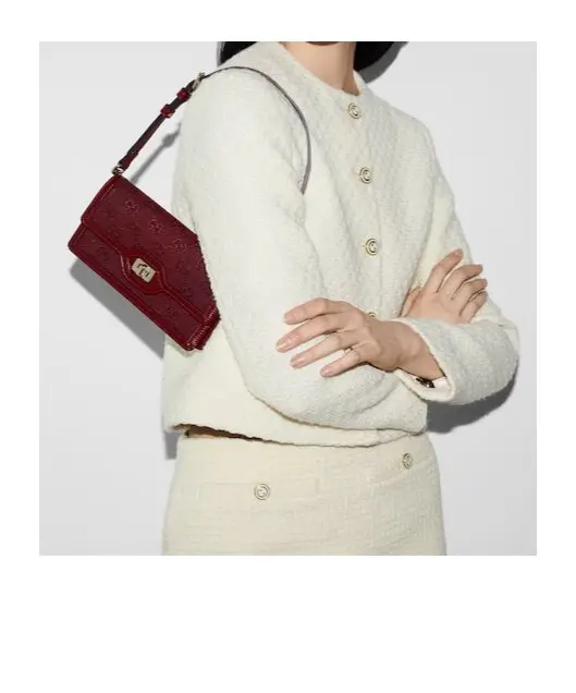 Gucci Gg Luce Mini Shoulder Bag - Red