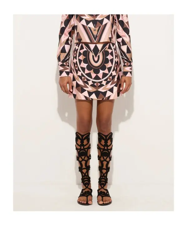 Emilio Pucci Geometric Print Mini Skirt