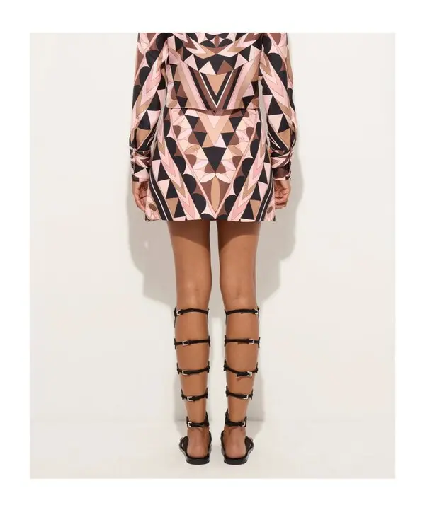 Emilio Pucci Geometric Print Mini Skirt
