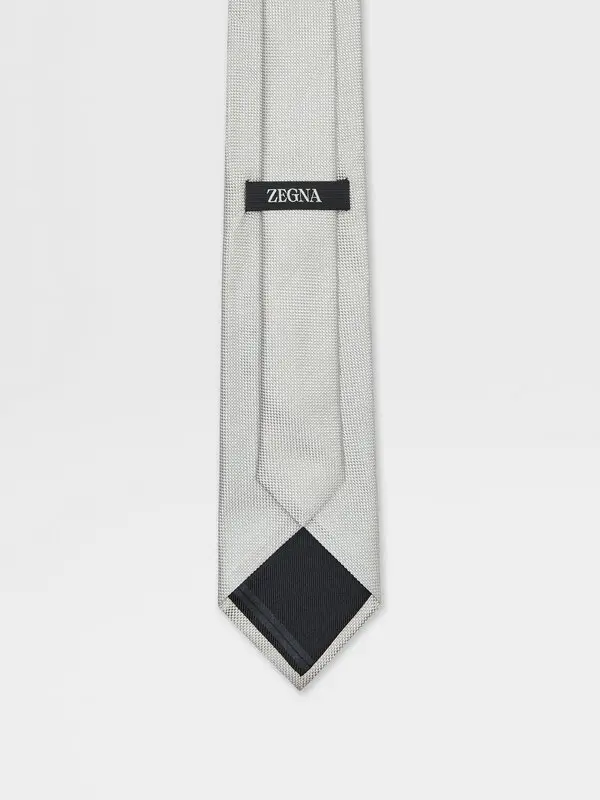 Zegna Jacquard Pointed Tip Neck Tie