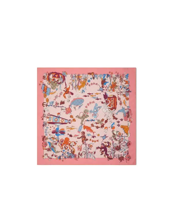 Gucci Graphic Print Scarf - Light Pink